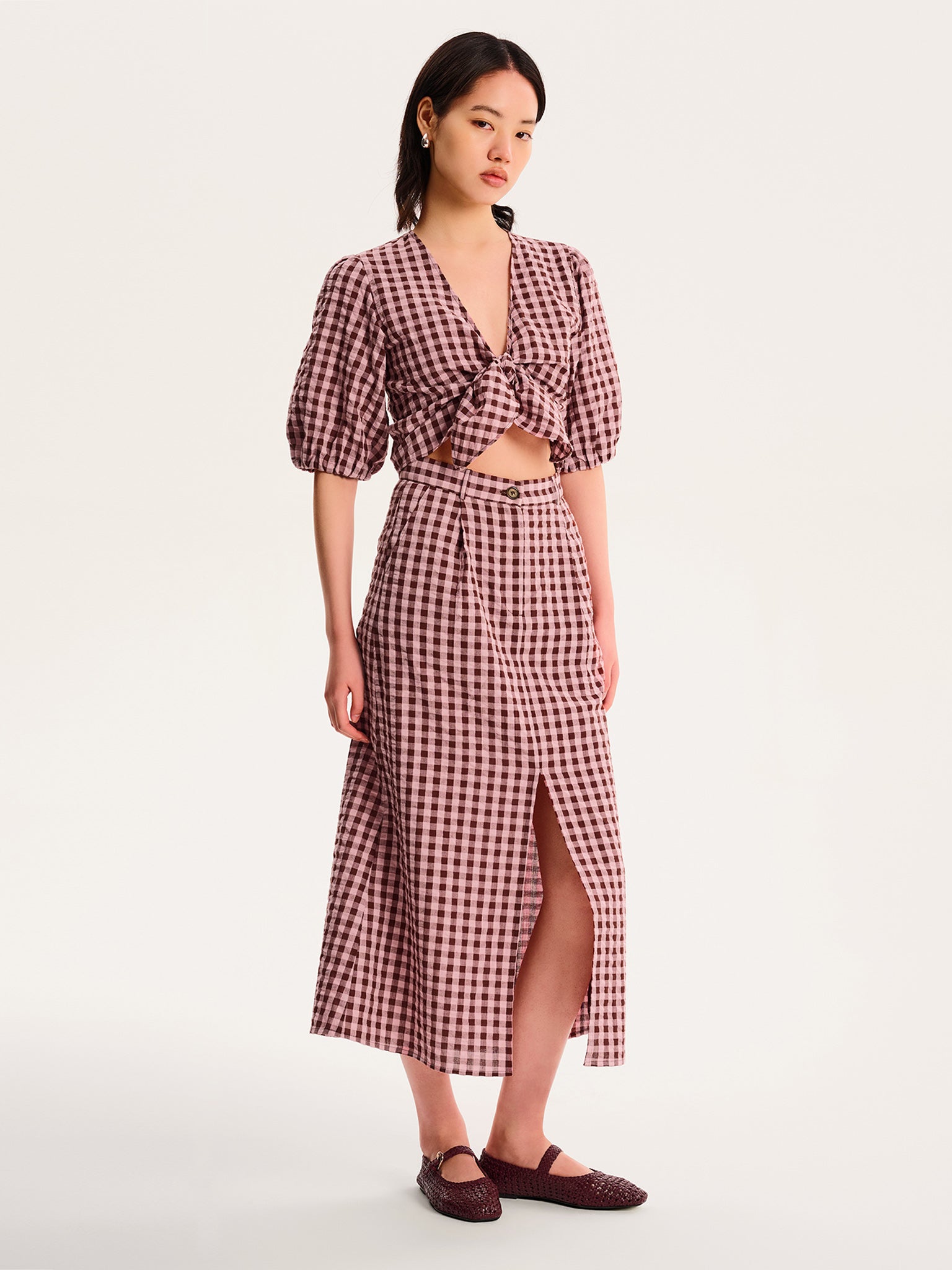 Karina Gingham Top – OMNES