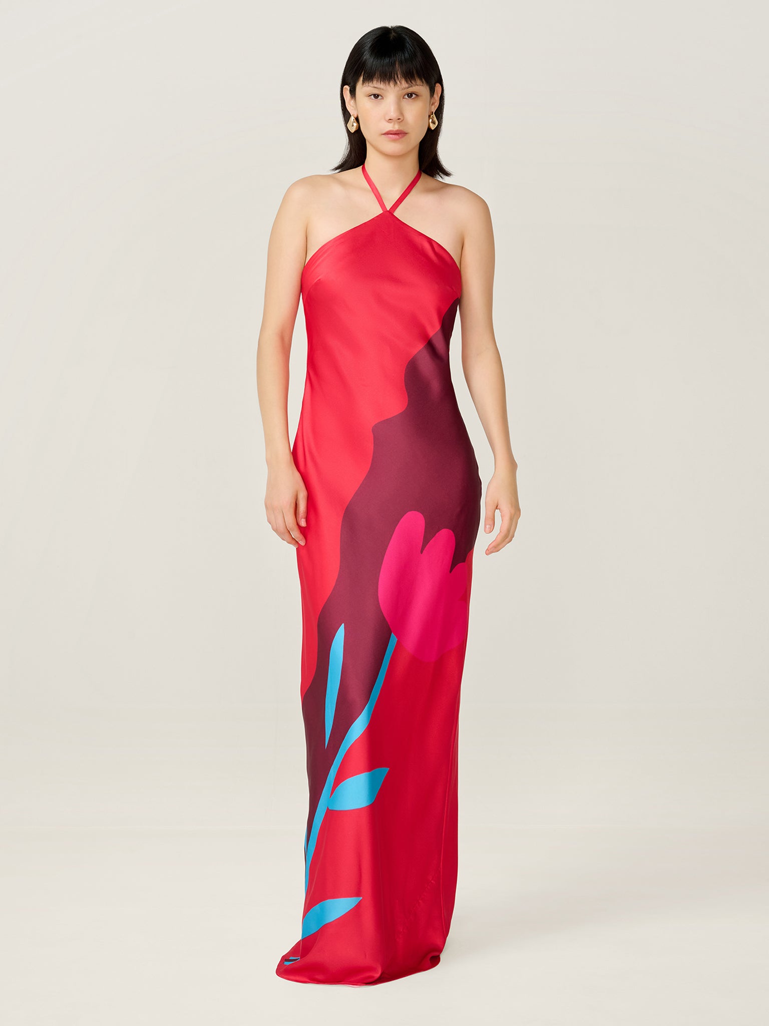 Andy Dress in Tulip Collage Print | OMNES | Ethical & Affordable ...