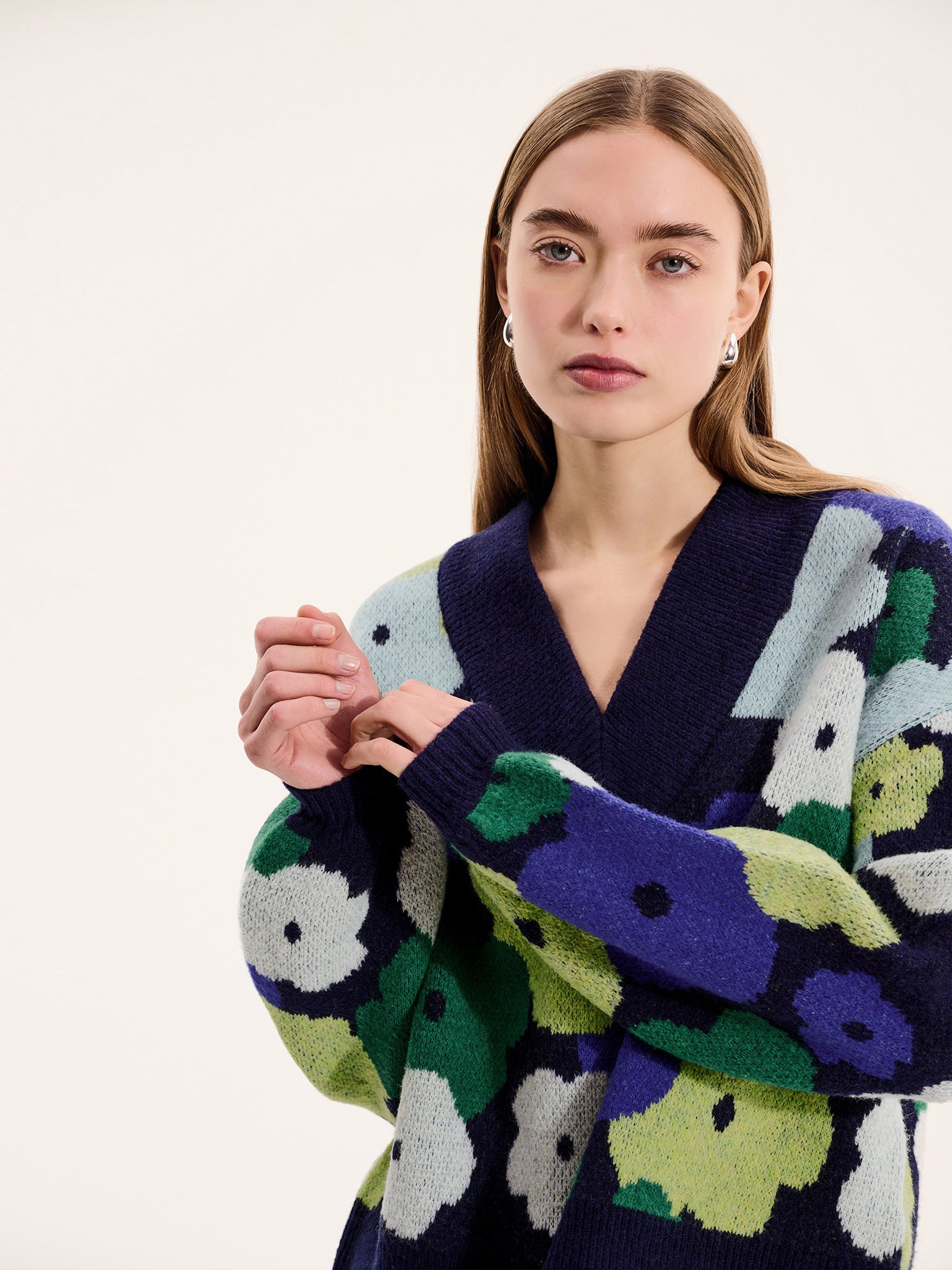 Ari Oversized Floral Jumper | OMNES | Knitwear | Sustainable ...