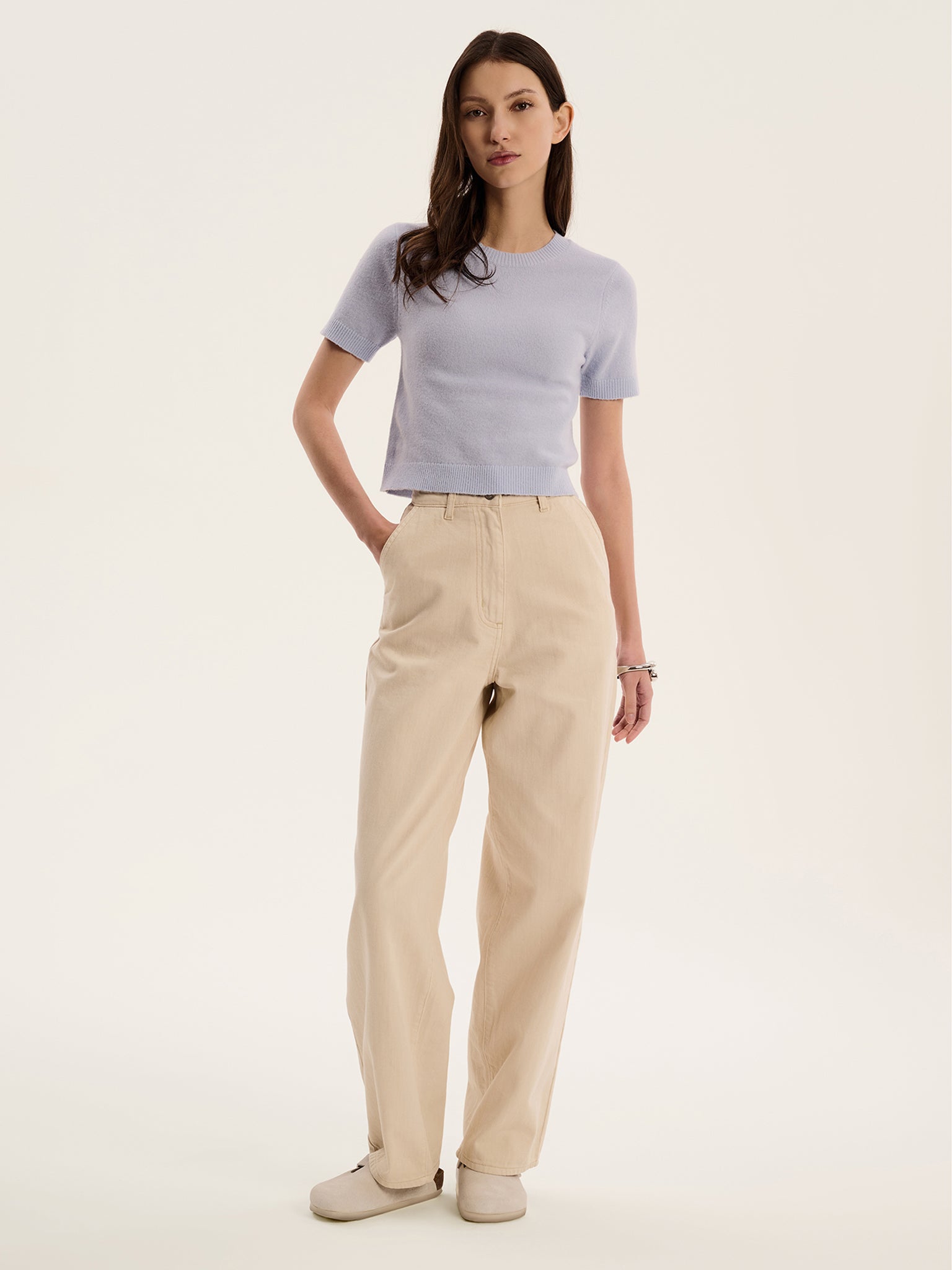 Lexi Top in Light Blue | OMNES | Knitwear | Sustainable & Affordable ...