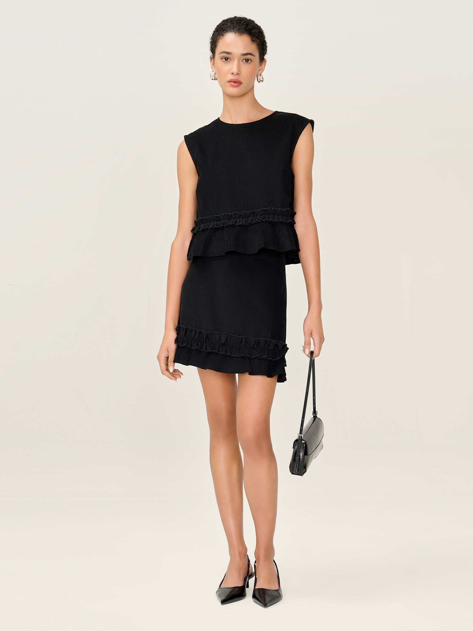 Prudie Cord Skirt in Black – OMNES