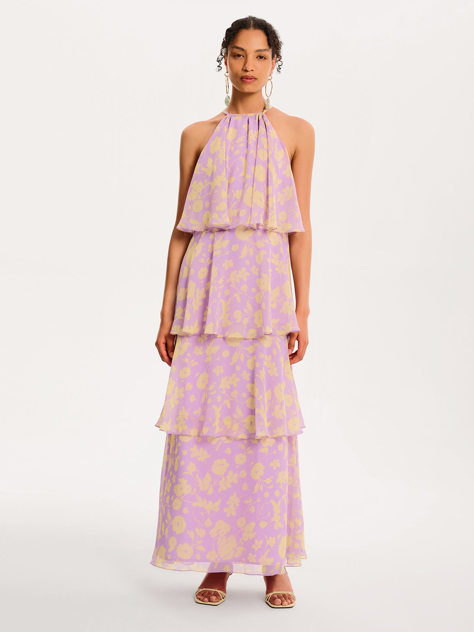 Cleo Floral Dress in Lilac Floral | OMNES | Dresses | Sustainable ...