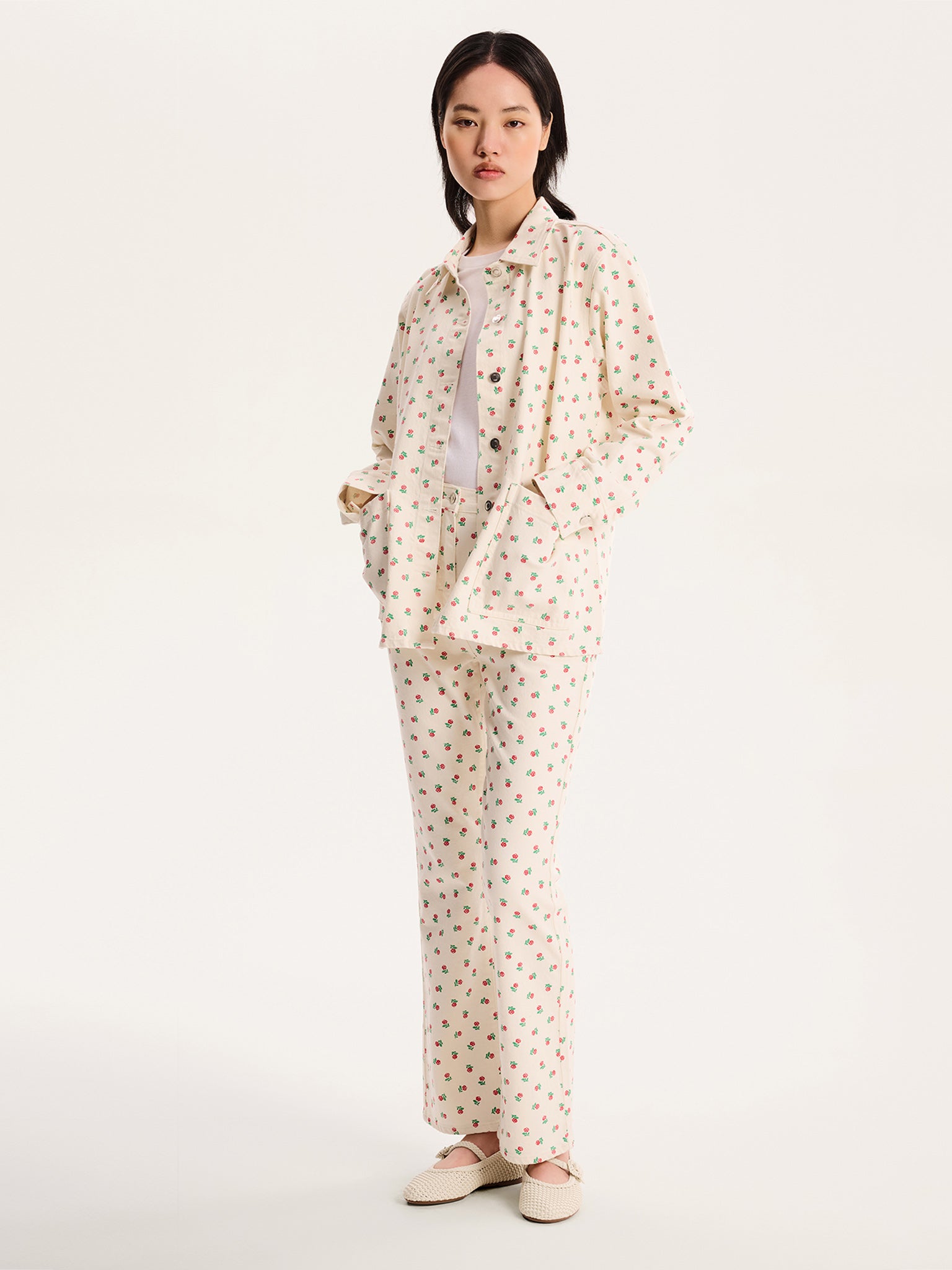 Magnus All Over Rose Jacket | OMNES | Jackets | Sustainable ...